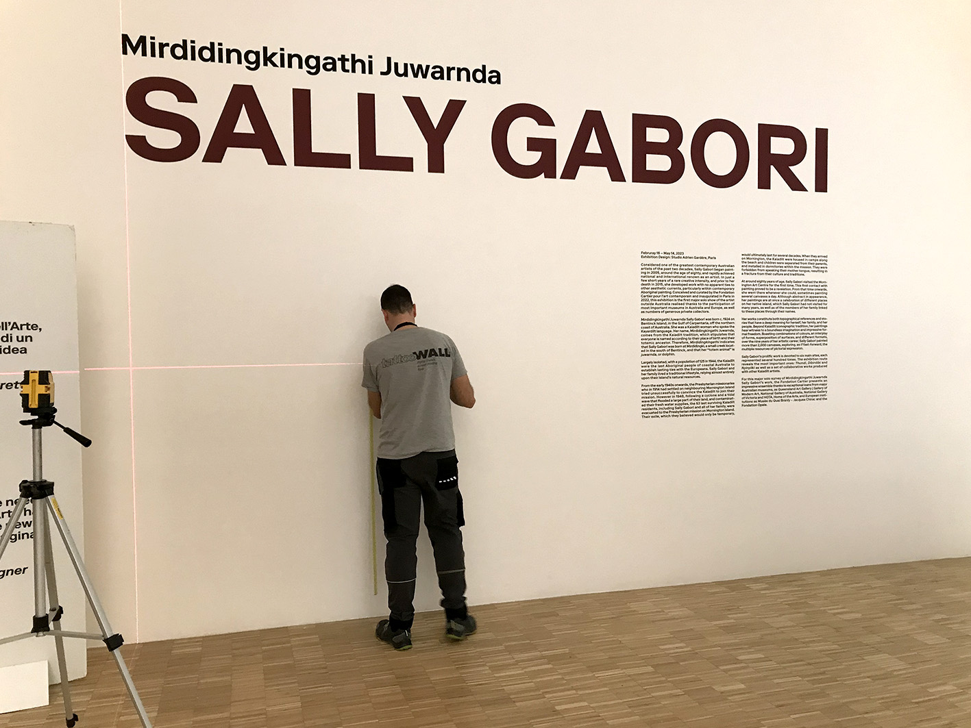Mostra "Sally Gabori", Triennale Milano, 2023 - realizzazione e stampa ...